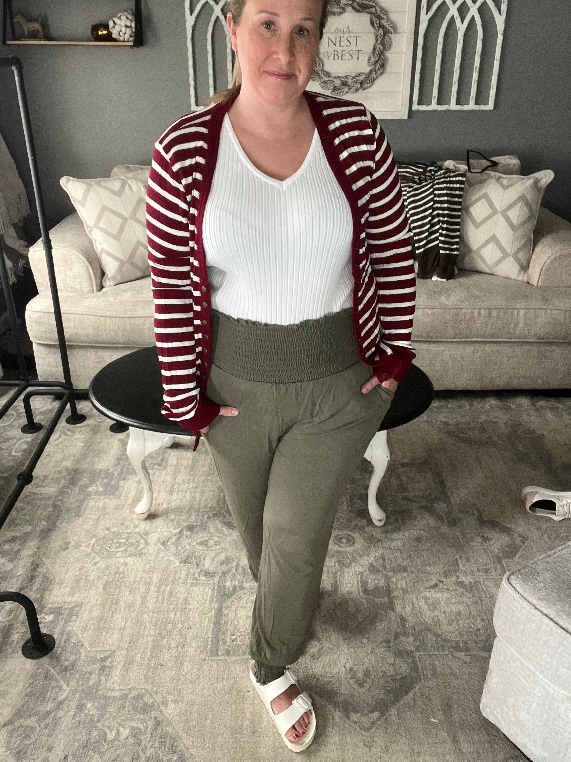 Serena Plus Smocked Jogger – Krickette & Lime Boutique